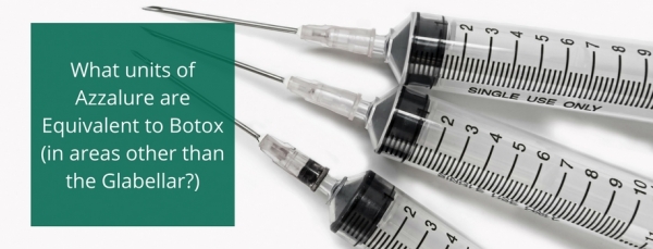 What units of Azzalure are Equivalent to Botox (in areas other than the ...